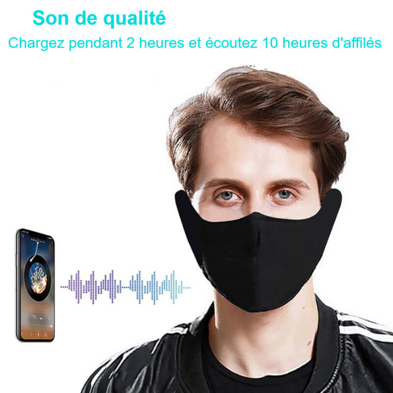 Masque facial avec écouteurs sans fil Bluetooth – Intimea Protect ...